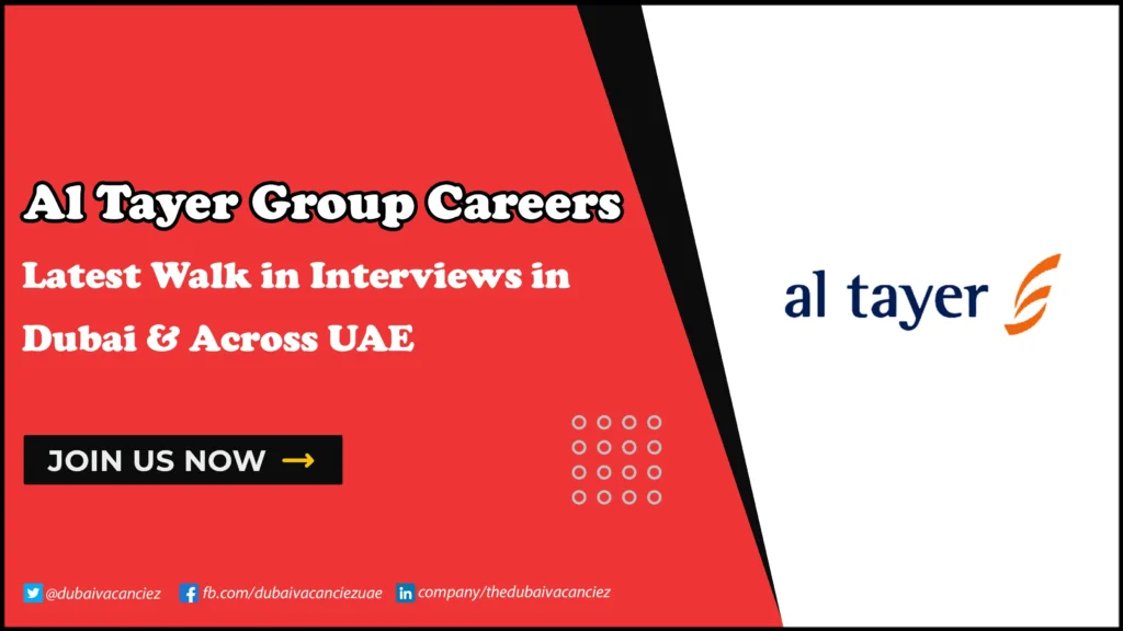 Al Tayer Group Careers UAE 2025 | New Job Opportunities