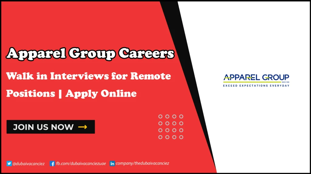 Apparel Group Careers 2026 | Hiring Brand Operations Supervisors
