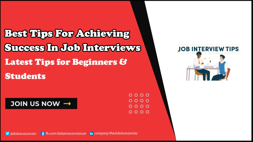 Best Tips for Achieving Success in Job Interviews
