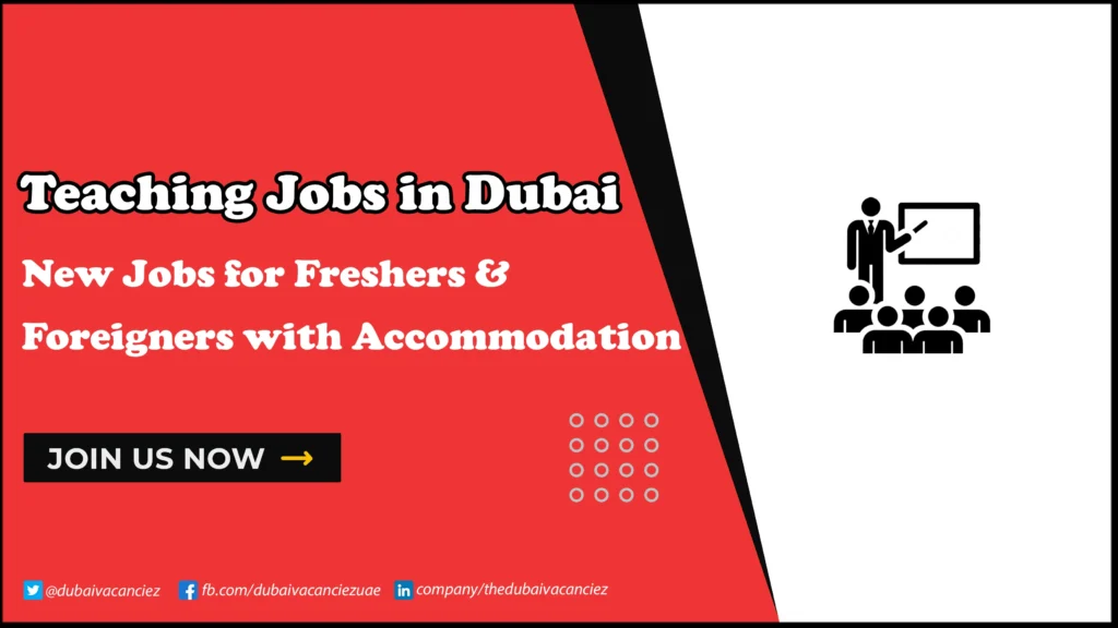 Teaching Jobs In Dubai 2026 Visa Sponsorship Accommodation