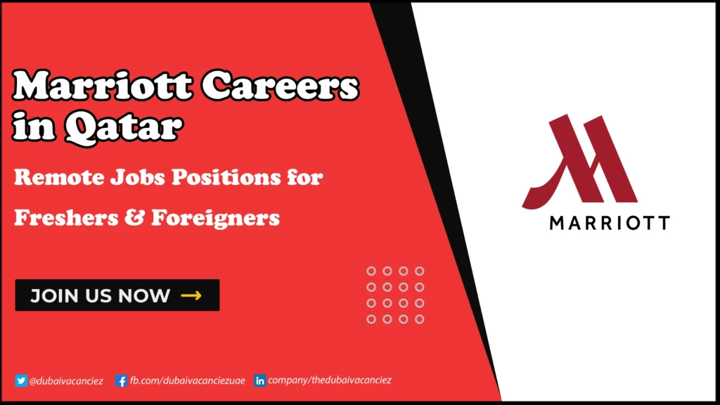 Marriott Careers in Qatar 2026 | New Marriott Hotel Jobs